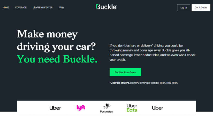 Buckle, A Provider Of Insurance For Ridesharing And Delivery Drivers ...