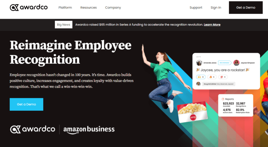 Awardco Raises $65M For Its Employee Recognition And Engagement ...