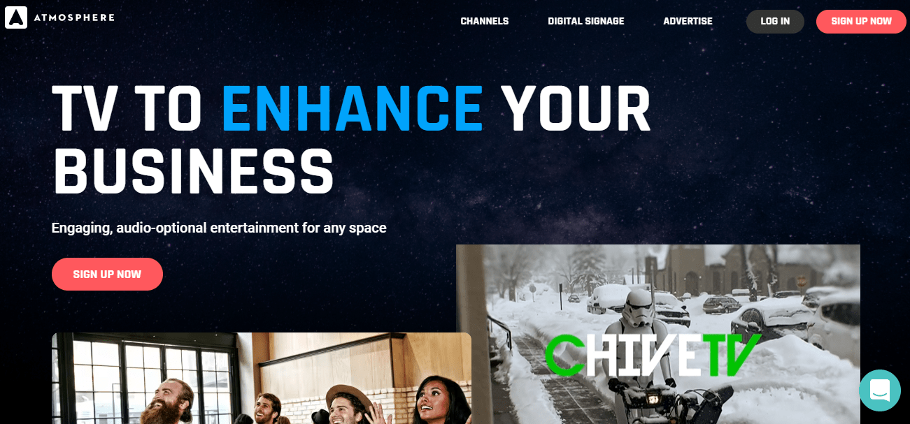 Atmosphere — Which Creates Ad-Supported Ambient TV For Bars, Doctors ...