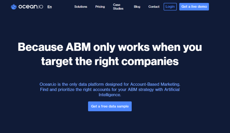 Account-Based Marketing Technology Firm Ocean.io Raised Seed Funding ...