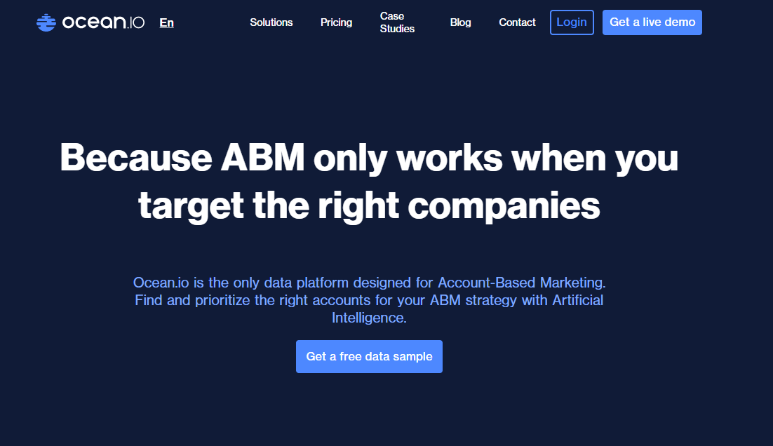 Account-Based Marketing Technology Firm Ocean.io Raised Seed Funding ...