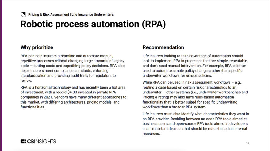 Why life insurance underwriters are prioritizing robotic process ...