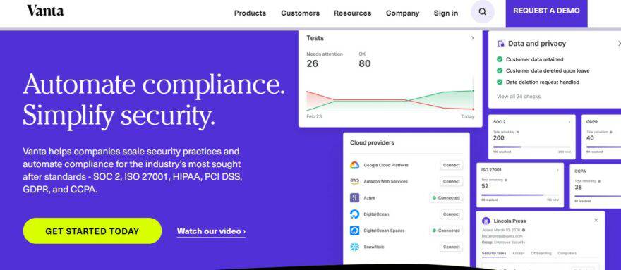 Security and compliance software Vanta hits $1.6B valuation with new financing from investors ...