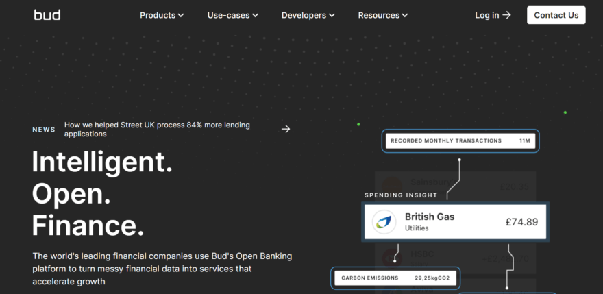 Open banking platform Bud raises $80M. Bud competitors are Fabrick ...