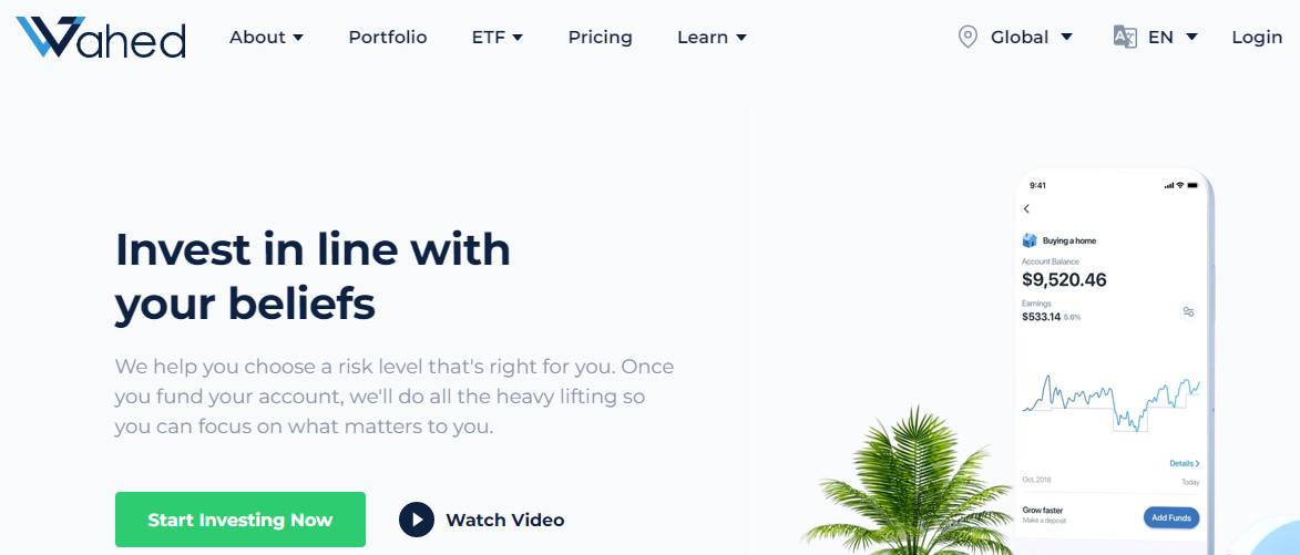 Shariah-compliant digital investment platform and robo-advisor Wahed ...