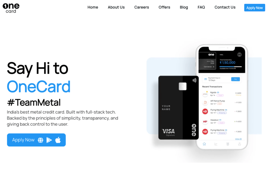 Indian credit card provider OneCard hits a $1.4B valuation in new ...