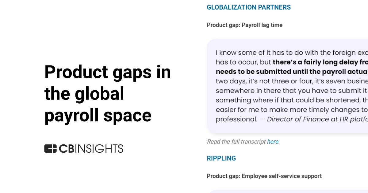 Product gaps in the global payroll space: What customers of ... Product gaps in the global payroll space: What customers of ...
