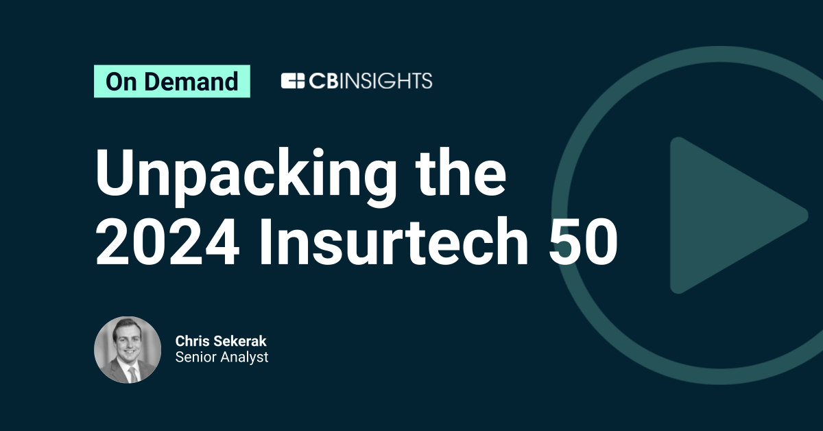 Unpacking the 2024 Insurtech 50 - CB Insights Research