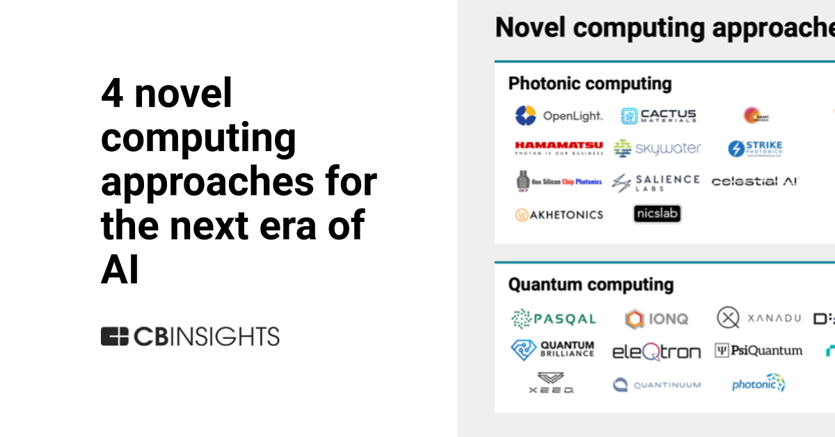 4 novel computing approaches for the next era of AI - CB Insights Research